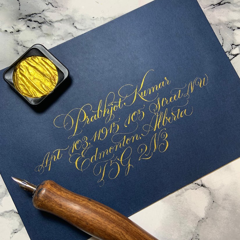 Envelope Addressing Gallery – Calgary Calligraphy, Engraving Bottle ...