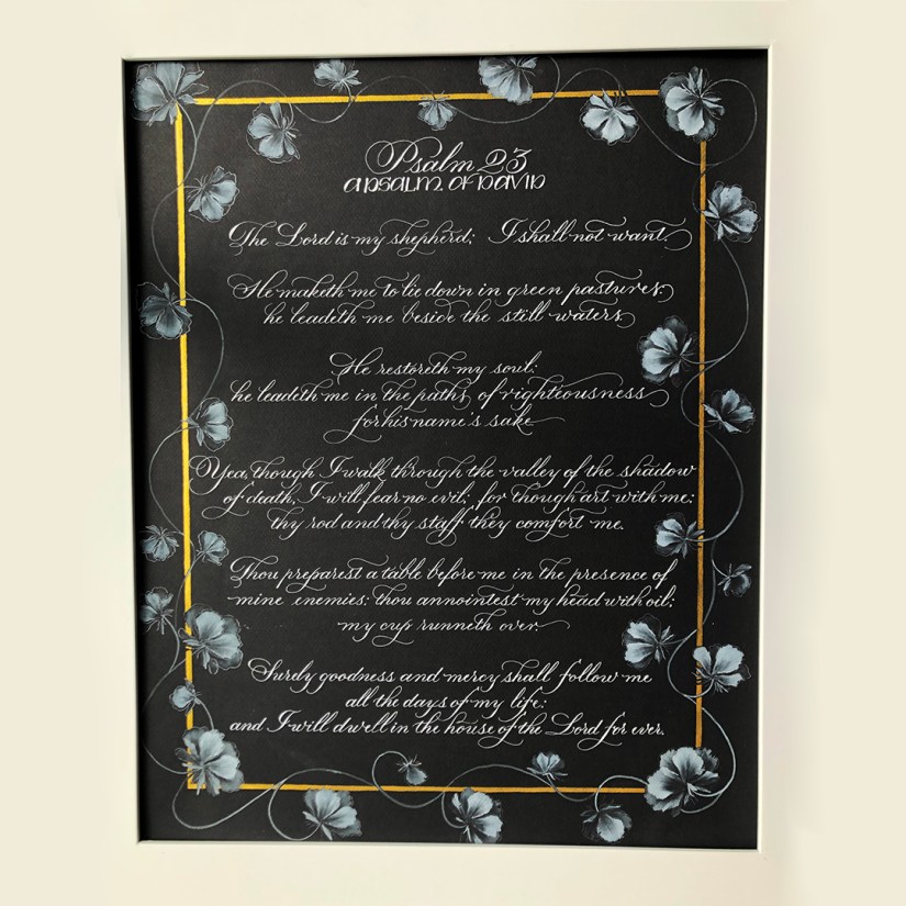 Calligraphy Gallery – Calgary Calligraphy, Engraving Bottle Painting ...